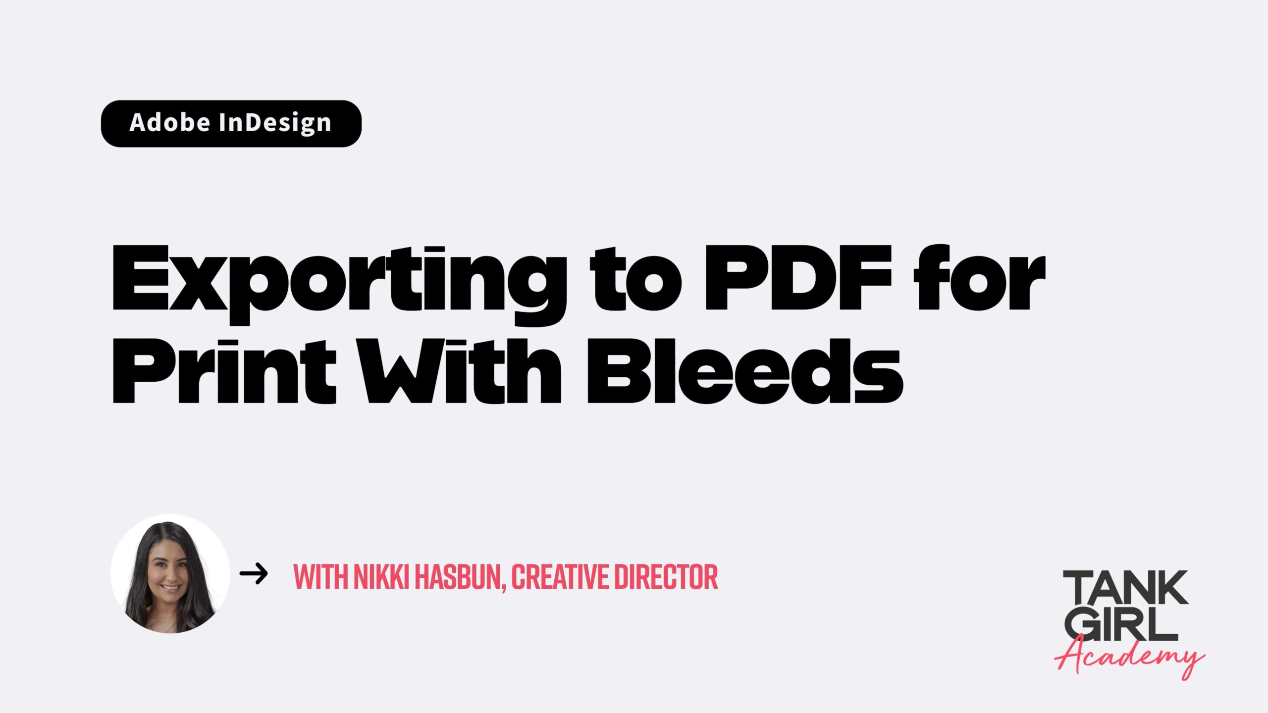 Exporting to PDF for Print With Bleeds - Tank Girl Marketing