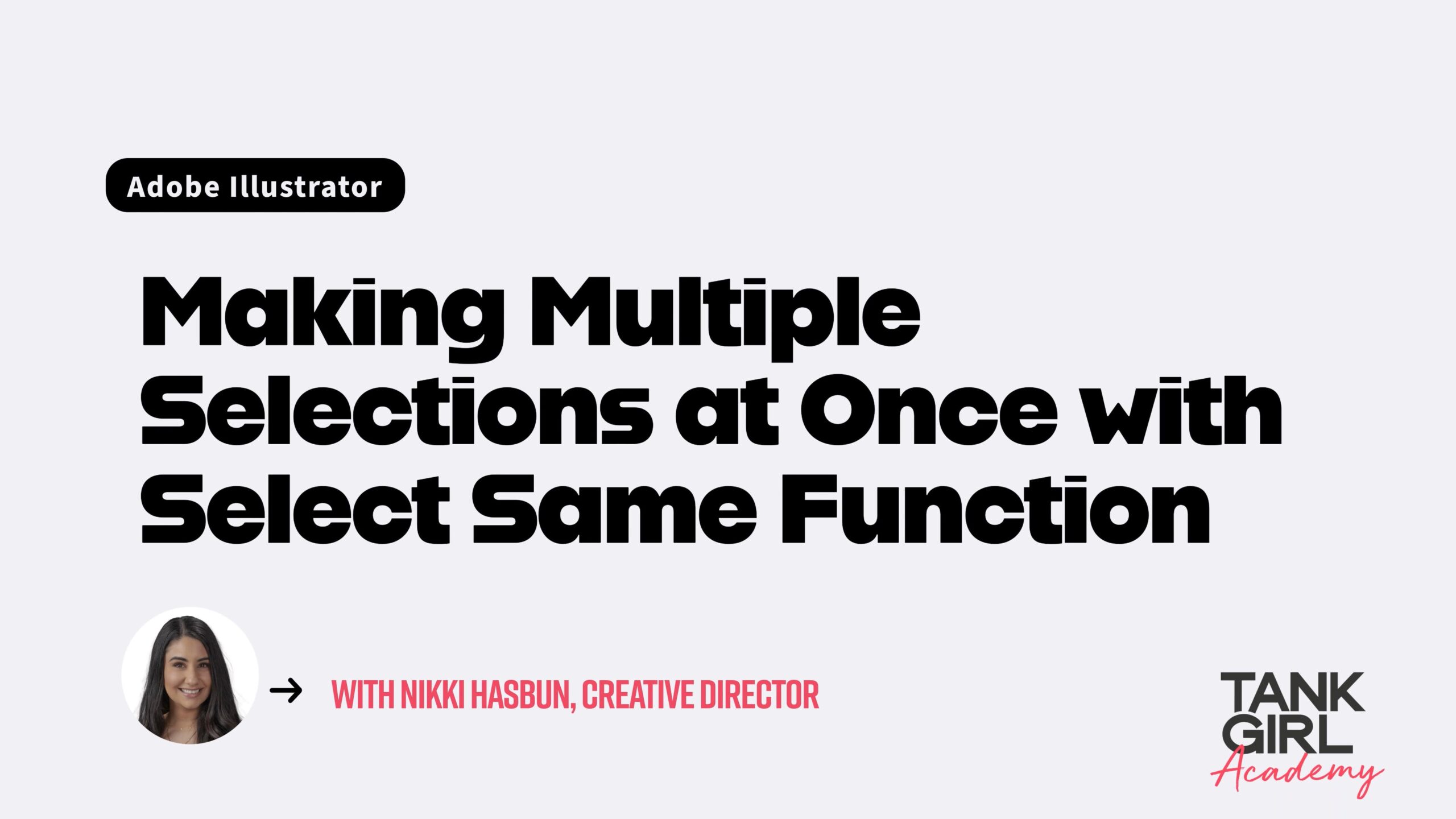 Making Multiple Selections at Once with Select Same Function - Tank ...