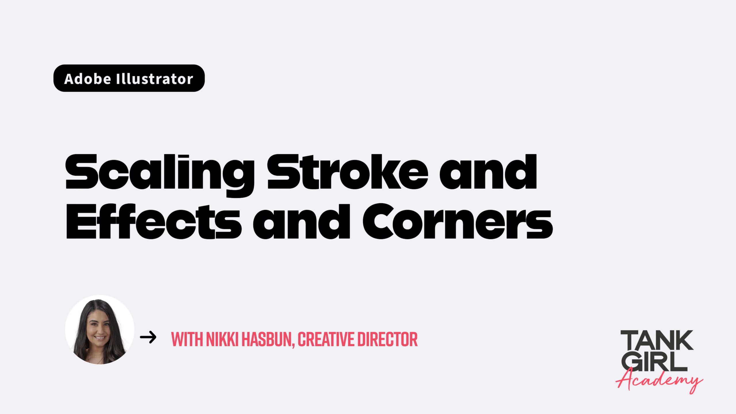 Scaling Stroke and Effects and Corners - Tank Girl Marketing
